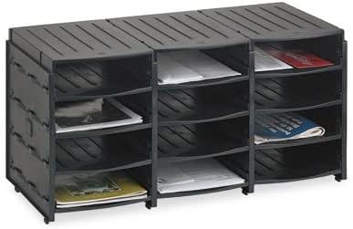 Amazon.com : Mail Sorter, 12-Compartment, Black SAF5815BL : Office Products
