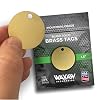 1.50” Solid Brass Stamping Tags (50 Pack) Industrial Grade 0.040” Blank ...