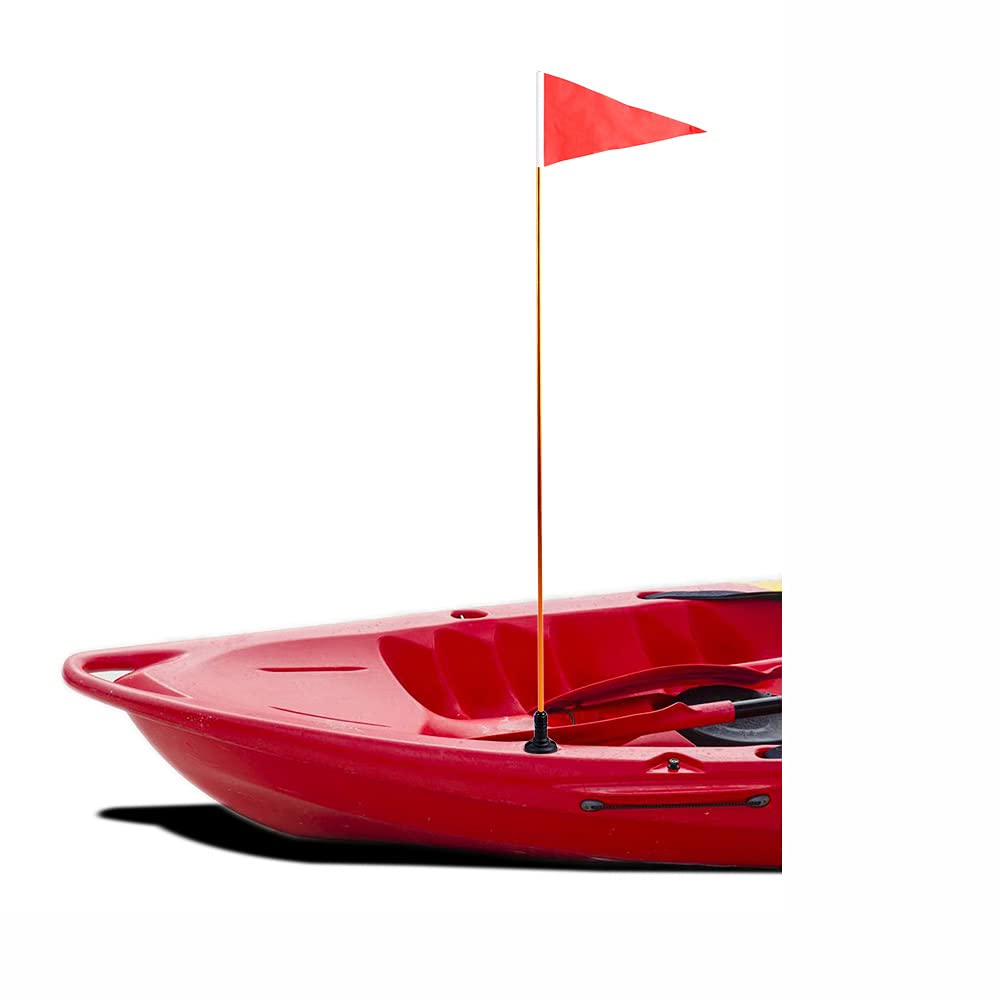 RANDDER 4ft Kayak Flag Track Mount Kayak Safety Flag Easy Installation ...