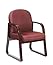 Amazon.com: Boss Office Products B9570-BK Mahogany Frame Fabric Side ...