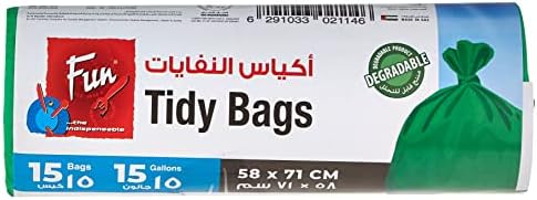 Fun® Tidy Garbage Bag On roll 58x71cm - (Pack of 15) price in UAE ...