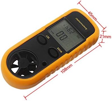 TenYua Gm816 Digital Handheld Anemometer, Pocket Digital Anemometer ...