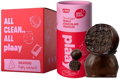 Plaay Triple Chocolate Truffles – Rich Dark Chocolate with Chocolate ...