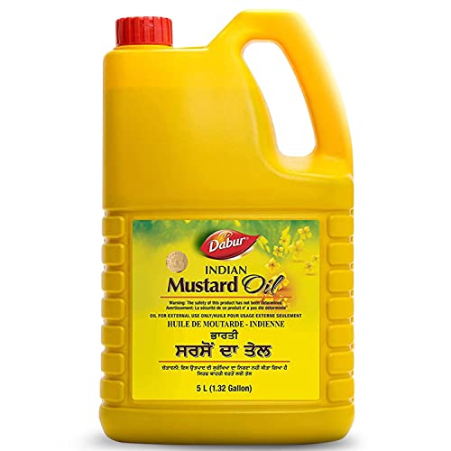 Dabur Kachi Ghani Mustard Oil - Oil for Skin and Hair Care, Cold ...