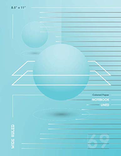 Amazon - Colored Paper Notebook Lined: Light blue paper - Helps with ...