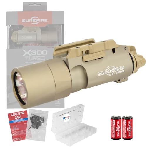 SureFire X300T-A Turbo Tan Weapon Light High Output LED Bundle (650 ...