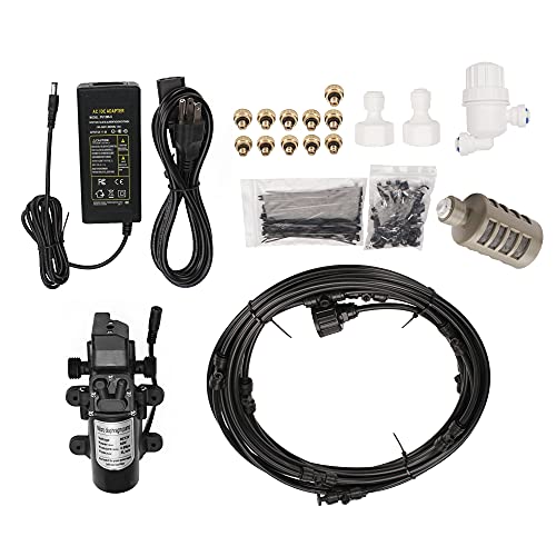 Misting Cooling System 12V Outdoor Water Pump Electric 20 Feet 6 Meter ...