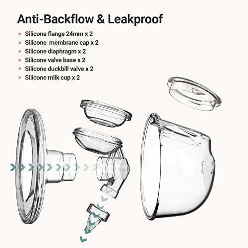 IKARE Double Wearable Breast Pump Hands Free, Portable Electric ...