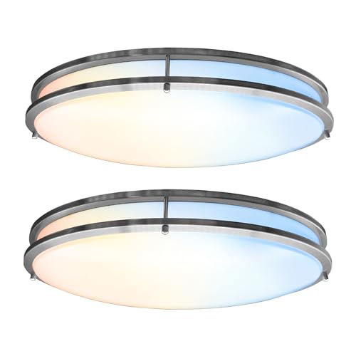 ASD LED 24 Inch Oval Flush Mount Ceiling Light Fixture | 38W 120V ...