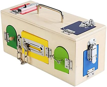 LuDa Montessori Practical Toy Lock Box Teaching Aids Preschool Gift ...