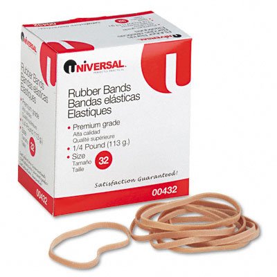 Universal Rubber Bands, Size 32, 3" x 1/8", 205 Pack (432) Office ...