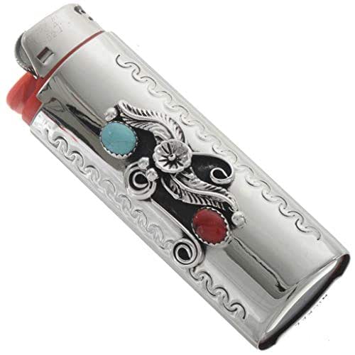 Amazon.com: Turquoise Silver Lighter Case Cover Navajo Sterling Details ...