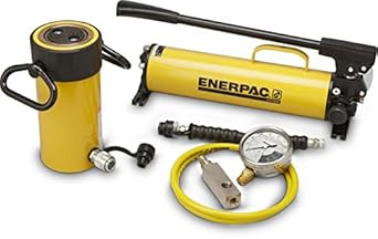 Enerpac SCR-506H Single Acting Cylinder Pump Set RC-506 Cylinder with P ...