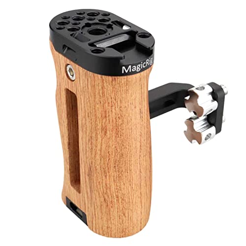 MAGICRIG Universal Adjustable Side Wooden Handle Grip for A7RIII A7III ...