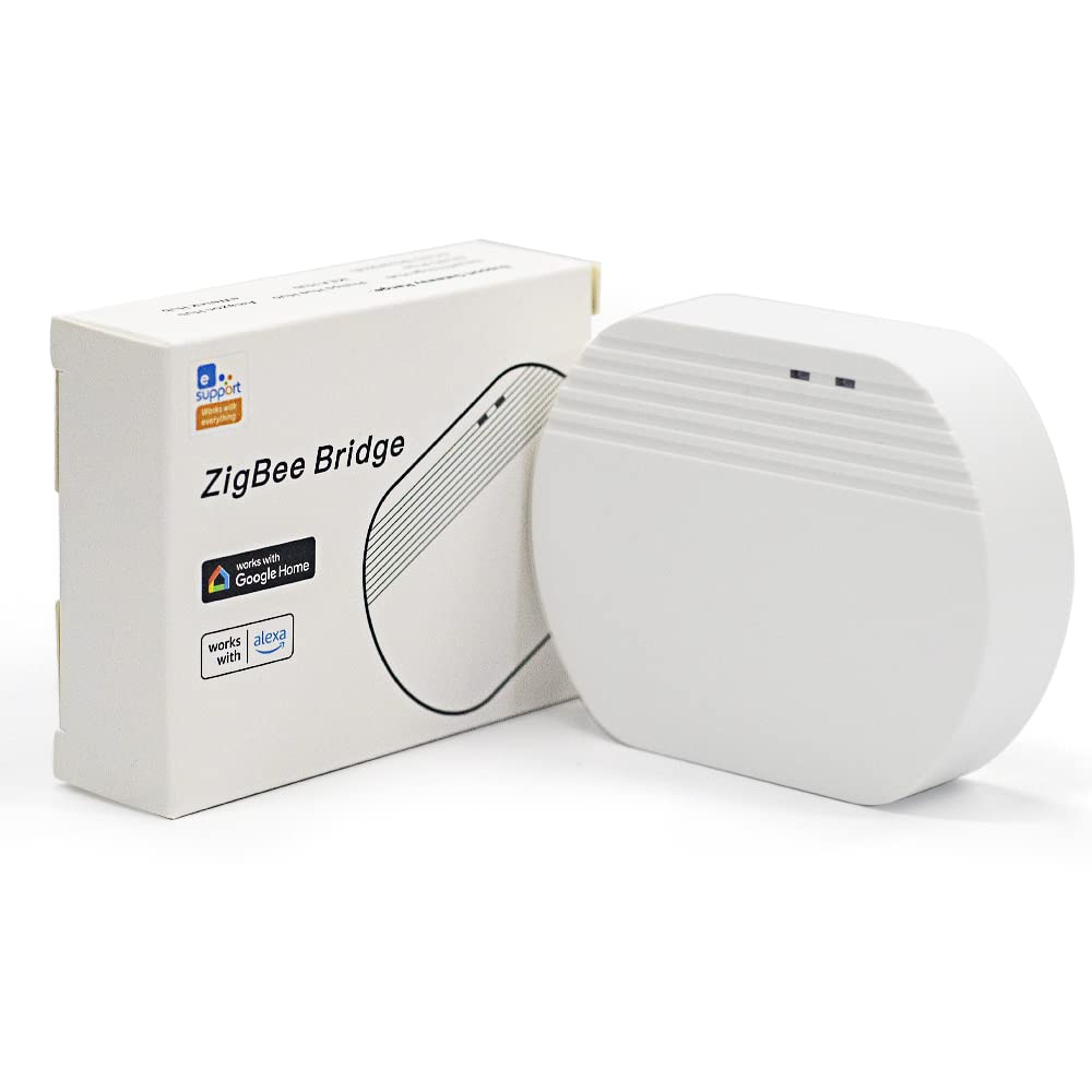 QIACHIP Smart Zigbee Bridge Hub, WI-FI & Zigbee Dual-protocol ...