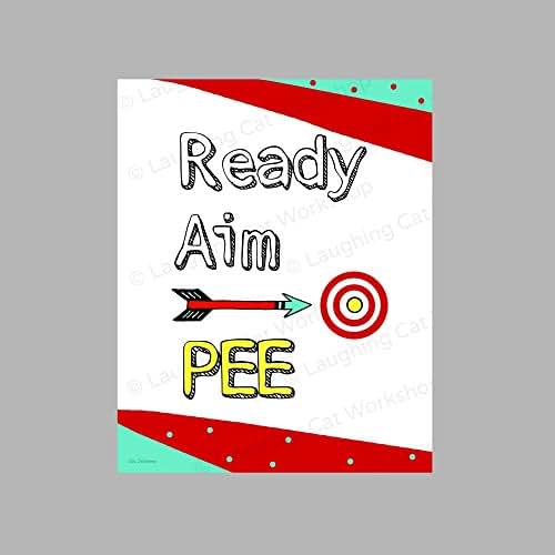 Amazon.com: Funny Bathroom print, funny toilet art, Potty training art ...