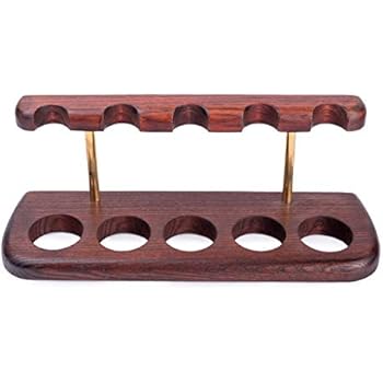 Amazon.com: Tobacco Pipes Wooden Display Stand Rack Hold "Arch V" For 5 ...