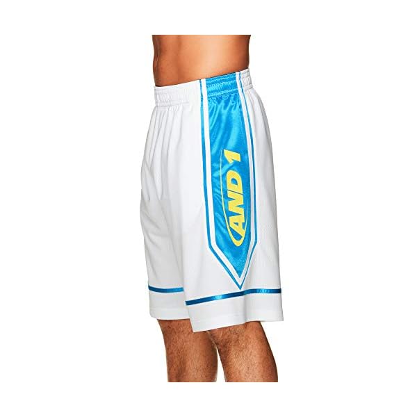 AND1 Men's Basketball Gym & Running Shorts w/Elastic Waistband ...