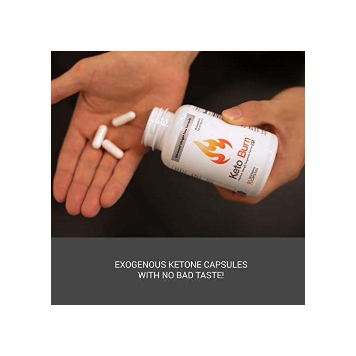 Keto Burn Exogenous Ketone Capsules with 2200mg BHB | Perfect for ...