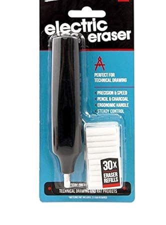 KABEER ART Mont Mart Electric Eraser with 30 Pieces Refills : Amazon.in ...