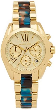 سعر ساعة مايكل كورس للنساء بمينا لون ذهبي وسوار من الستانلس ستيل ...