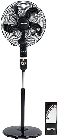 Geepas Stand Fan with Remote Control, Off White, 16 Inch, GF21112 price in UAE | Amazon UAE ...