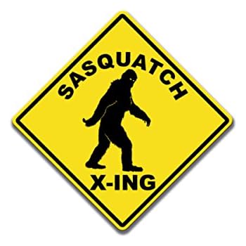 Amazon.com : SASQUATCH Street Sign bigfoot ape like animal believer ...