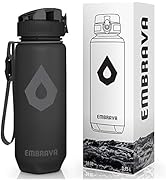 Amazon.com: Embrava 40oz Water Bottle - Large with Travel Carry Ring ...