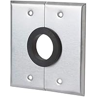 Stainless Steel 1-1/2" Grommet Wall Plate - 1 Gang - Split - - Amazon.com
