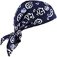 Amazon.com: Ergodyne Chill-Its 6710CT Evaporative Cooling Dew Rag, Navy ...