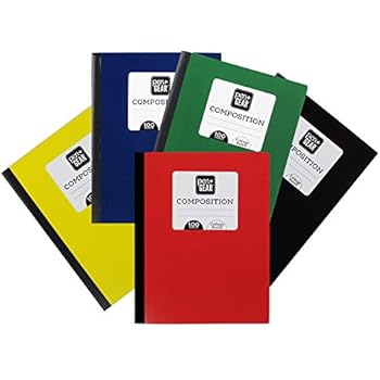 Amazon.com: College Ruled Composition Notebook 5 pack Assorted Colors ...