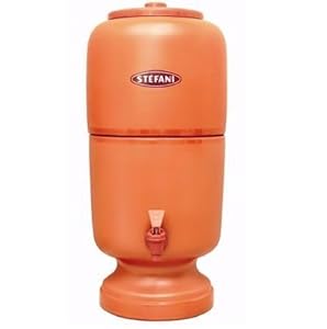 4L STEFANI CARAMEL TERRACOTTA WATER PURIFIER FILTER SYSTEM TANK COOLER ...