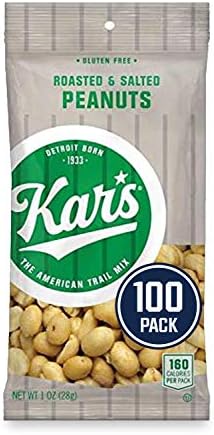 Kar's Nuts Roasted N' Salted Peanuts Snacks - Gluten Free, Bulk Pack of ...