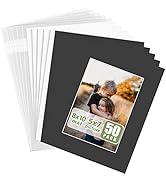 Amazon.com: Golden State Art, Pack of 10 11x14 Black Picture Mat Set ...