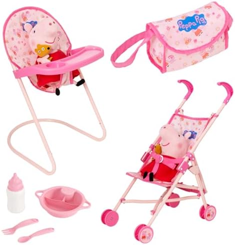 سعر HTI Peppa Pig Nursery Bundle | 7 Piece Nursery Playset | Dolly ...