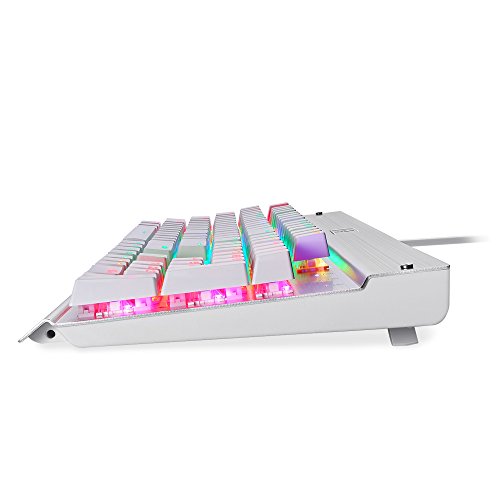 Eagletec KG011 Mechanical Keyboard Wired Ergonomic Clicky Blue Switch ...