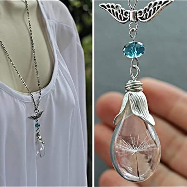 Dandelion Wish Crystal Necklace | atelier-yuwa.ciao.jp