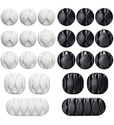 Amazon.com: Viaky 30 Pcs Black Clips Self Adhesive Backed Nylon Wire Adjustable Cable Clips ...