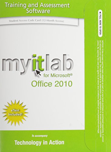 Myitlab with Pearson Etext -- Access Code -- For Technology in Action [Office 2010]: Pearson ...