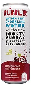 BUBBL'R Antioxidant Sparkling Water, Pomegranate Acai, 144 Fluid Ounce: Amazon.com: Grocery ...
