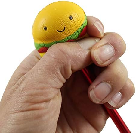 Set of 4 Cute Junk Food Pens – Fun Squishy Office School Fidget Pens ...