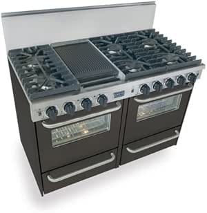 Amazon.com: Five Star Range TTN531-7W 48" - 6 Sealed Burner, Reversible ...