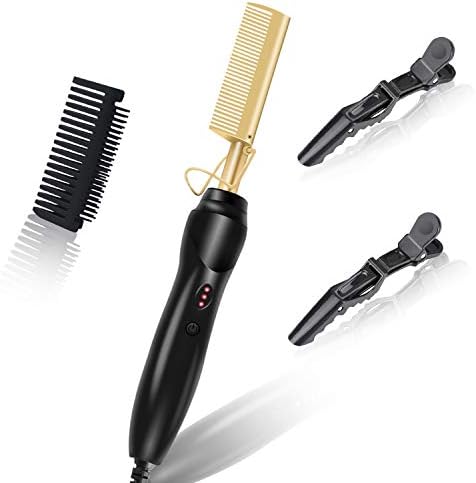 Hot Comb Electric Pressing Comb Straightening Comb, Hot Iron for Hair ...