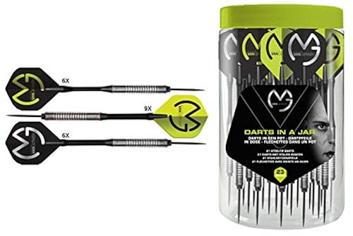 XQmax MVG-Darts Professional nickelcoated Steel tip Darts in a Jar - 21 ...