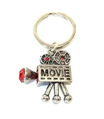 Amazon.com: Movie keyring with camera charm, unisex keychain gift for ...