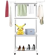 Amazon.com: Bigzzia Clothes Drying Rack Folding Clothes Rail 3 Tier ...
