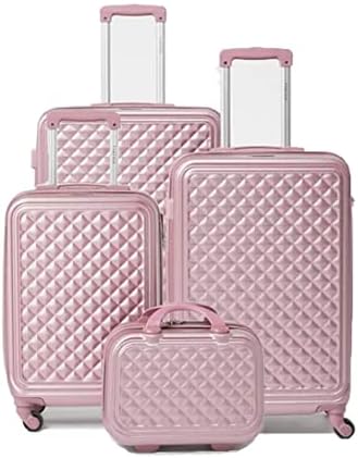 PK PARTNER Suitcase Set of 4 Hard Shell Luggage Set With Spinner Wheels ...