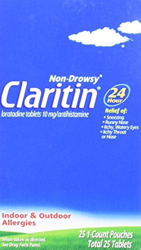 Claritin 24-Hour Non-drowsy Allergy Relief (25-Individual Packets/Box ...