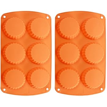 Amazon.com: Webake Silicone Tart Pan Quiche Mold Non-sitck Pie Pan 6 ...