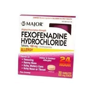 Amazon.com: FEXOFENADINE 180MG TAB OTC 30TB: Health & Personal Care